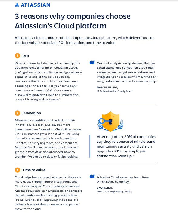 3 reasons why companies choose Atlassian’s Cloud platform