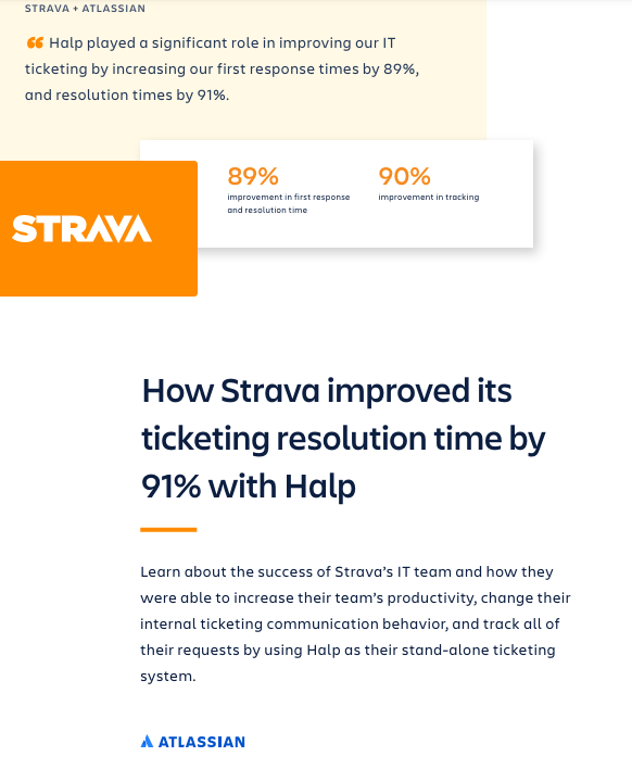 Strava Boosts 91% Faster Ticket Resolution with Halp