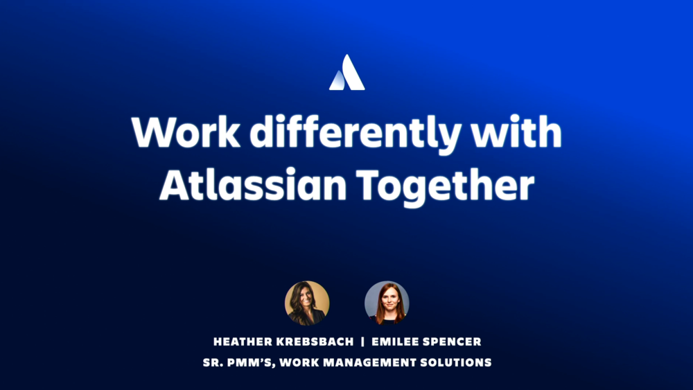 Work Differently with Atlassian Together | Atlassian | Webinar
