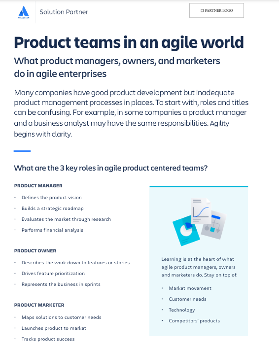 Product teams in an agile world
